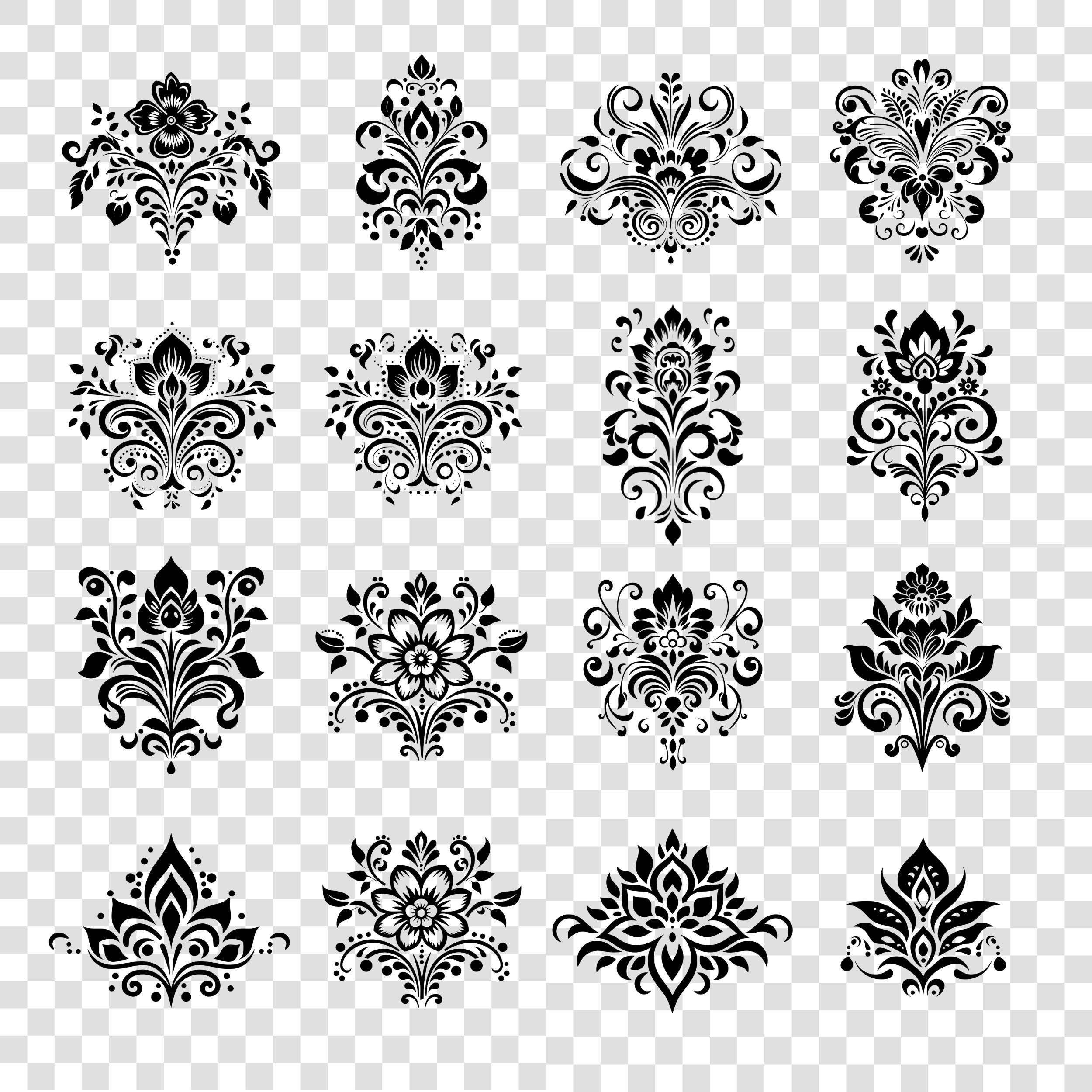 Mehndi SVG Bundle With Henna Stencil, 31 Henna Designs Digital and ...
