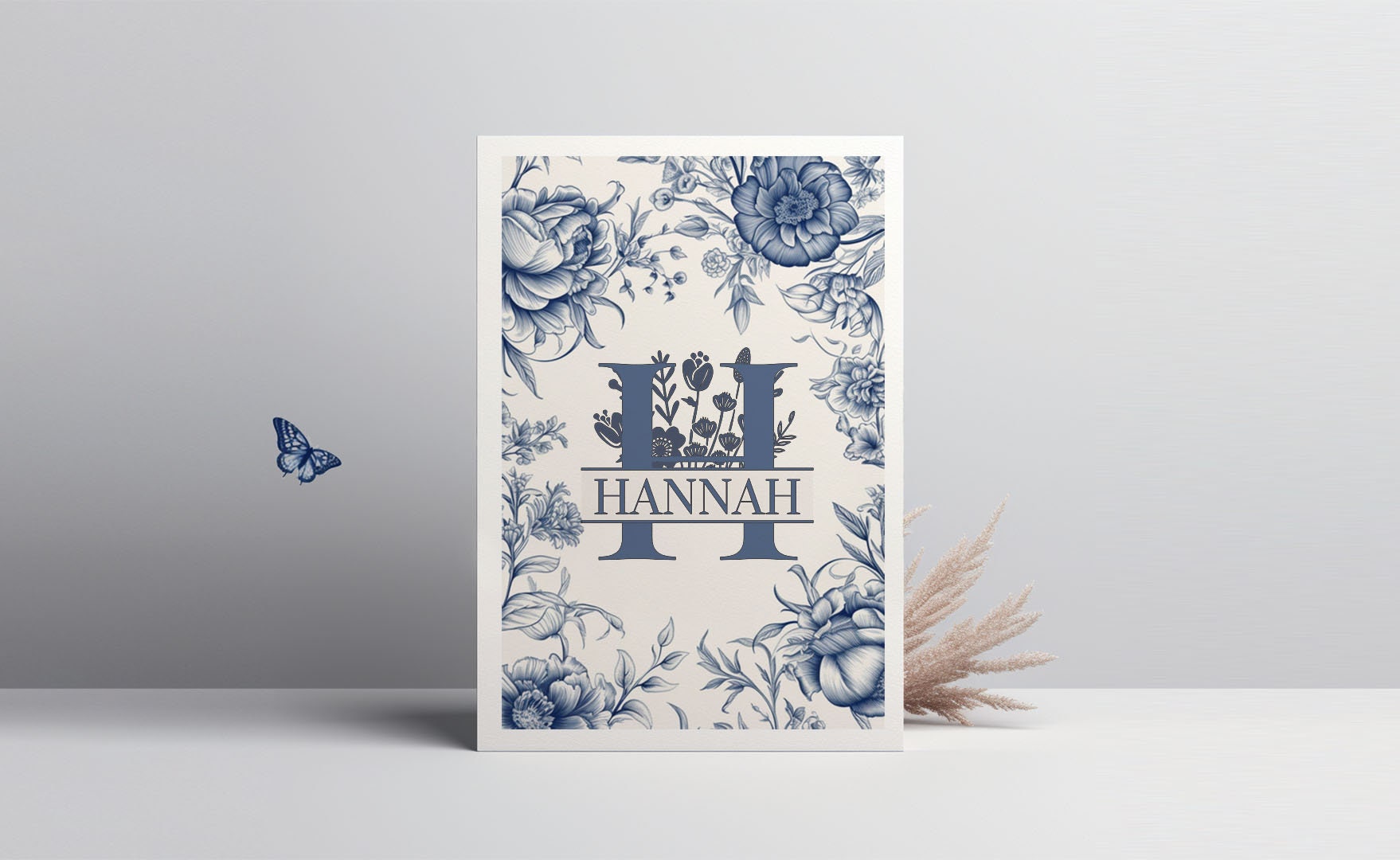 Split Monogram Alphabet Bundle, SVG Floral Letters With Scandinavian ...