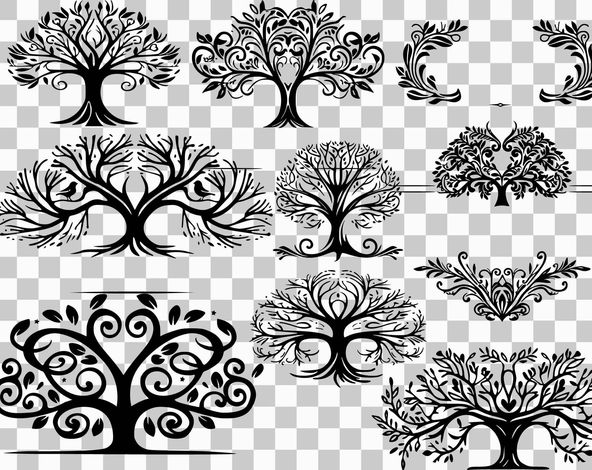 Family Tree SVG Bundle: Customize Your Decor With Personalized ...