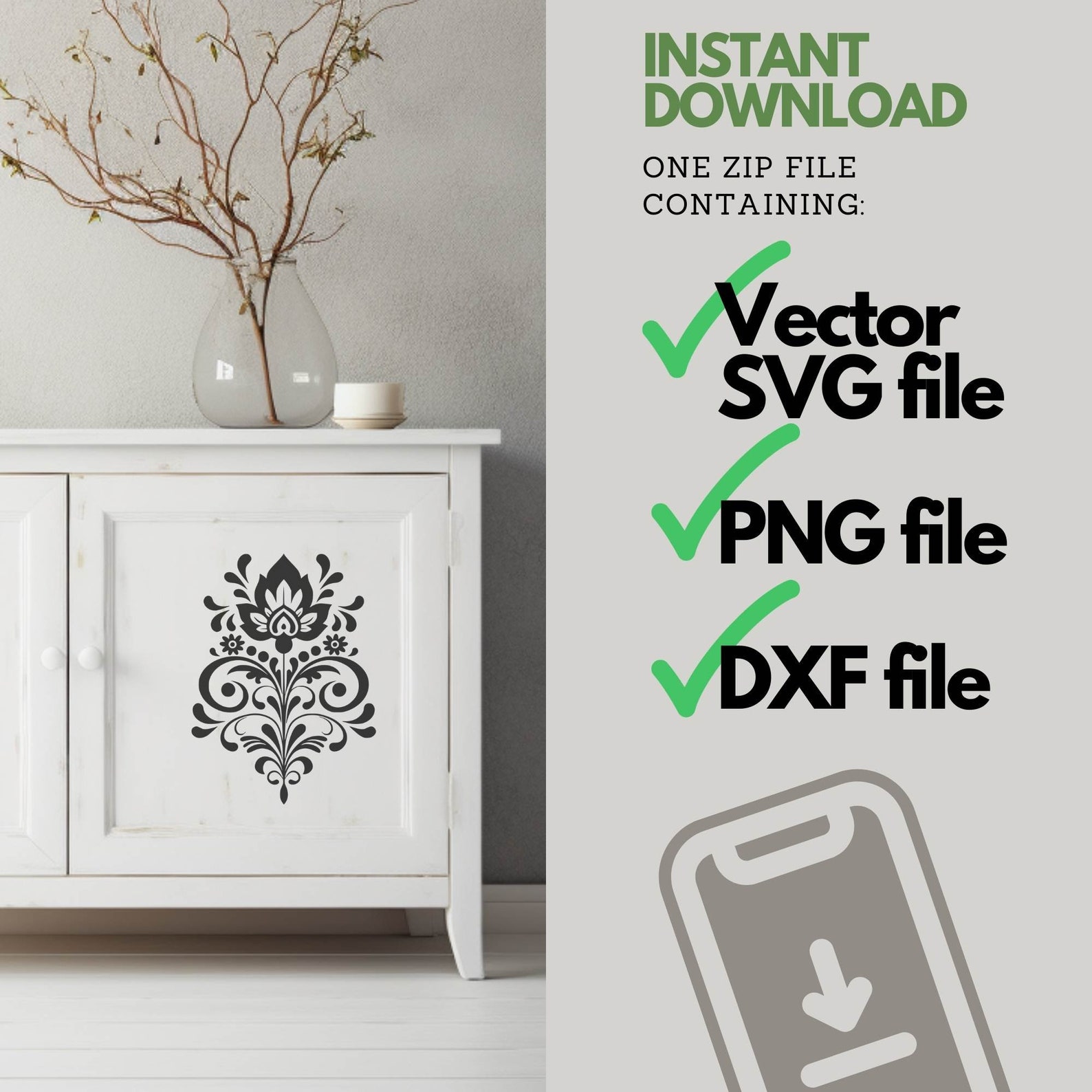 Mehndi SVG Bundle With Henna Stencil, 31 Henna Designs Digital and ...