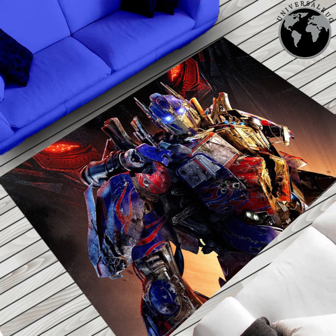 Optimus Rug, Transformes Rug, Movie Themed Area Rug, Dragon Runners ...