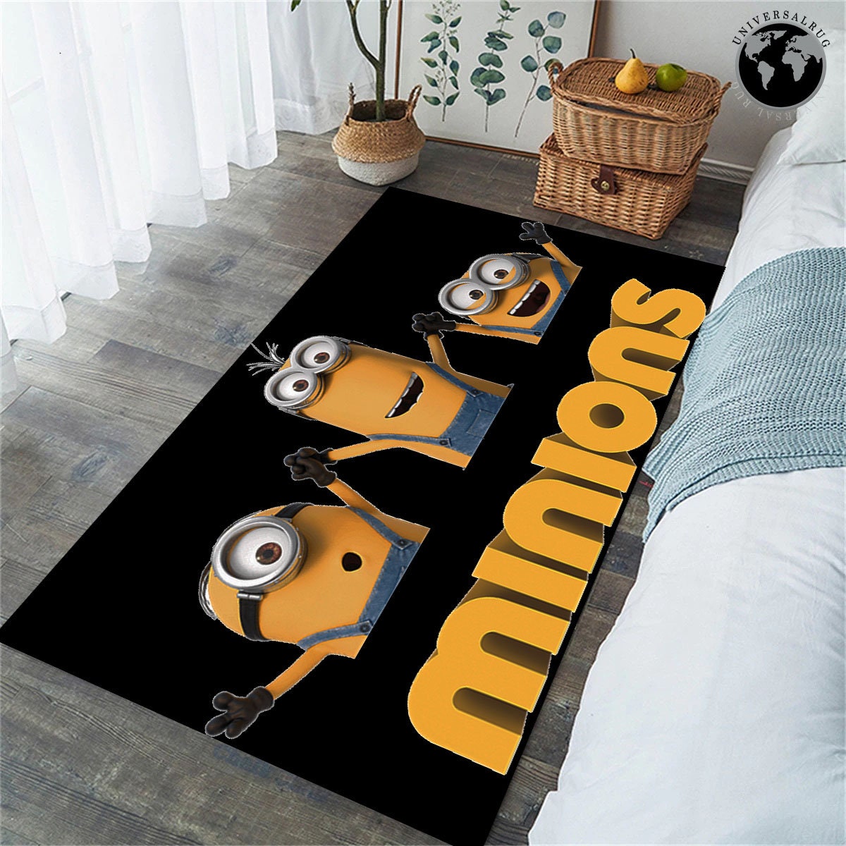 Minions Cartoon,minions Rug,child Gift,kids Game Rug,play Room Decor ...