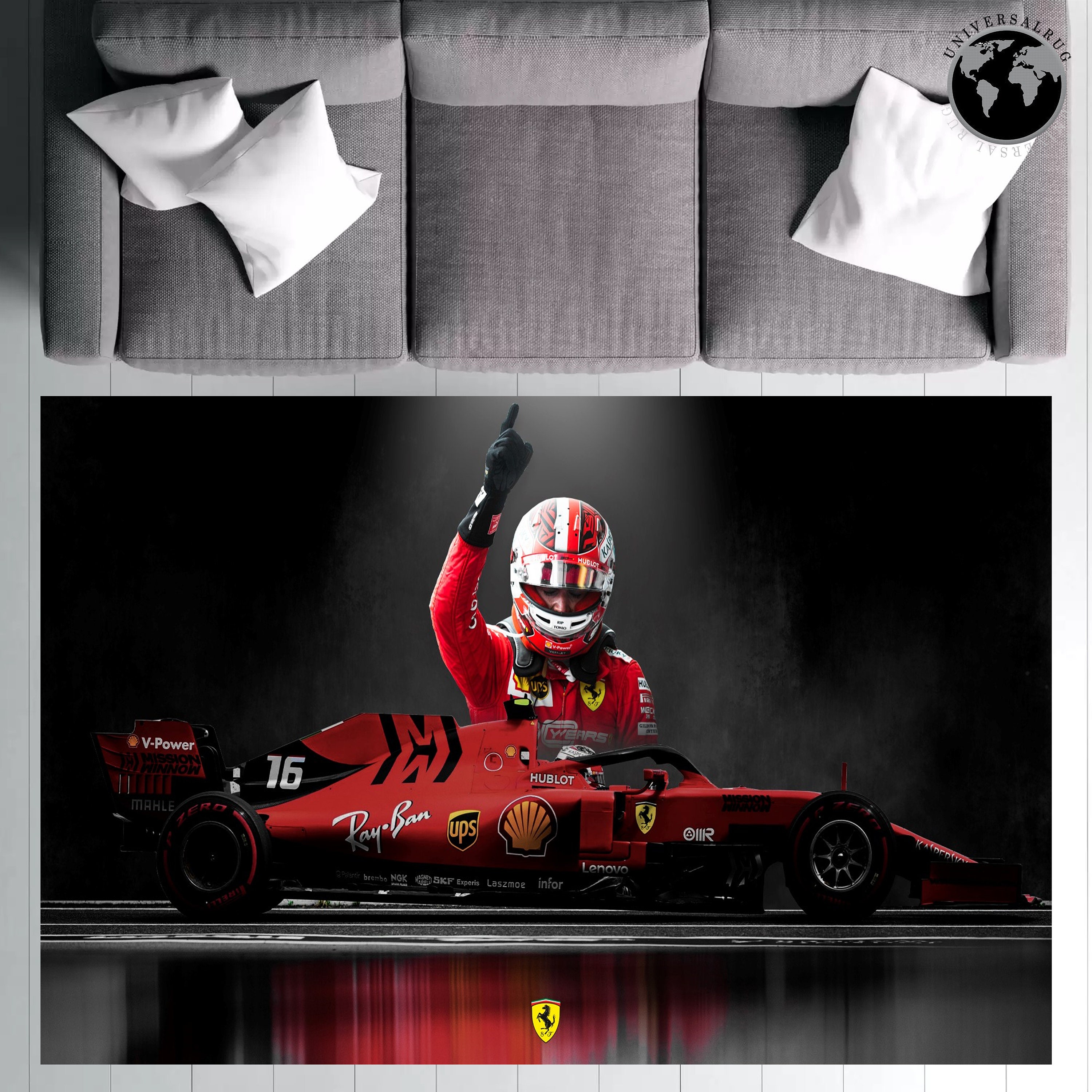 Charles Leclerc Rug, Formula 1 Rug, F1 Formula1 Rug, Motor Sport Rug ...