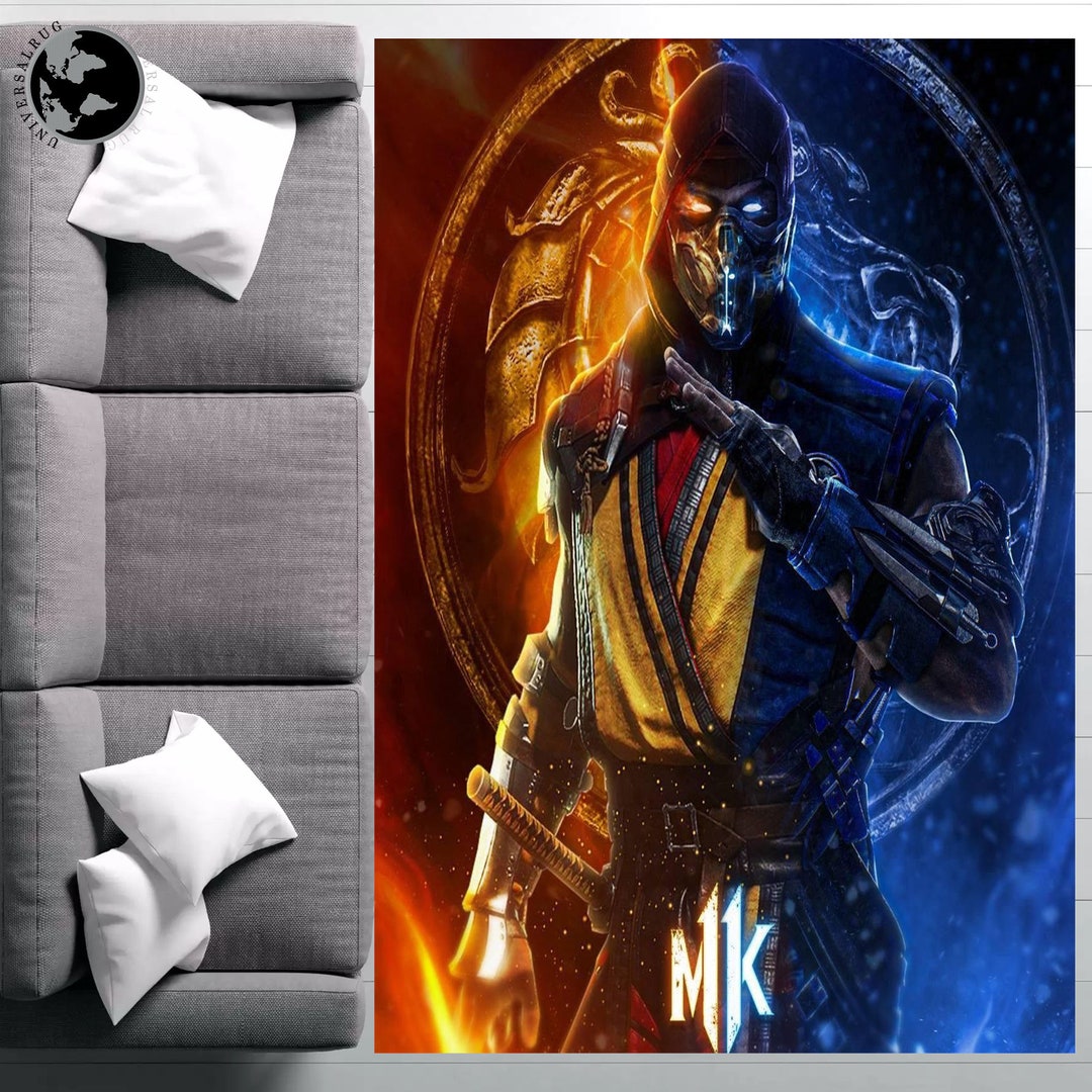 Mortal Rug, Scorpion Rug, Ninja Rug, Japanese Theme, Mortal Combat Rug ...