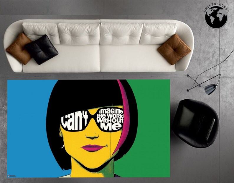 Pop Art Carpet Pop Art Rugpop Art Graffiti Rug Graffiti - Etsy