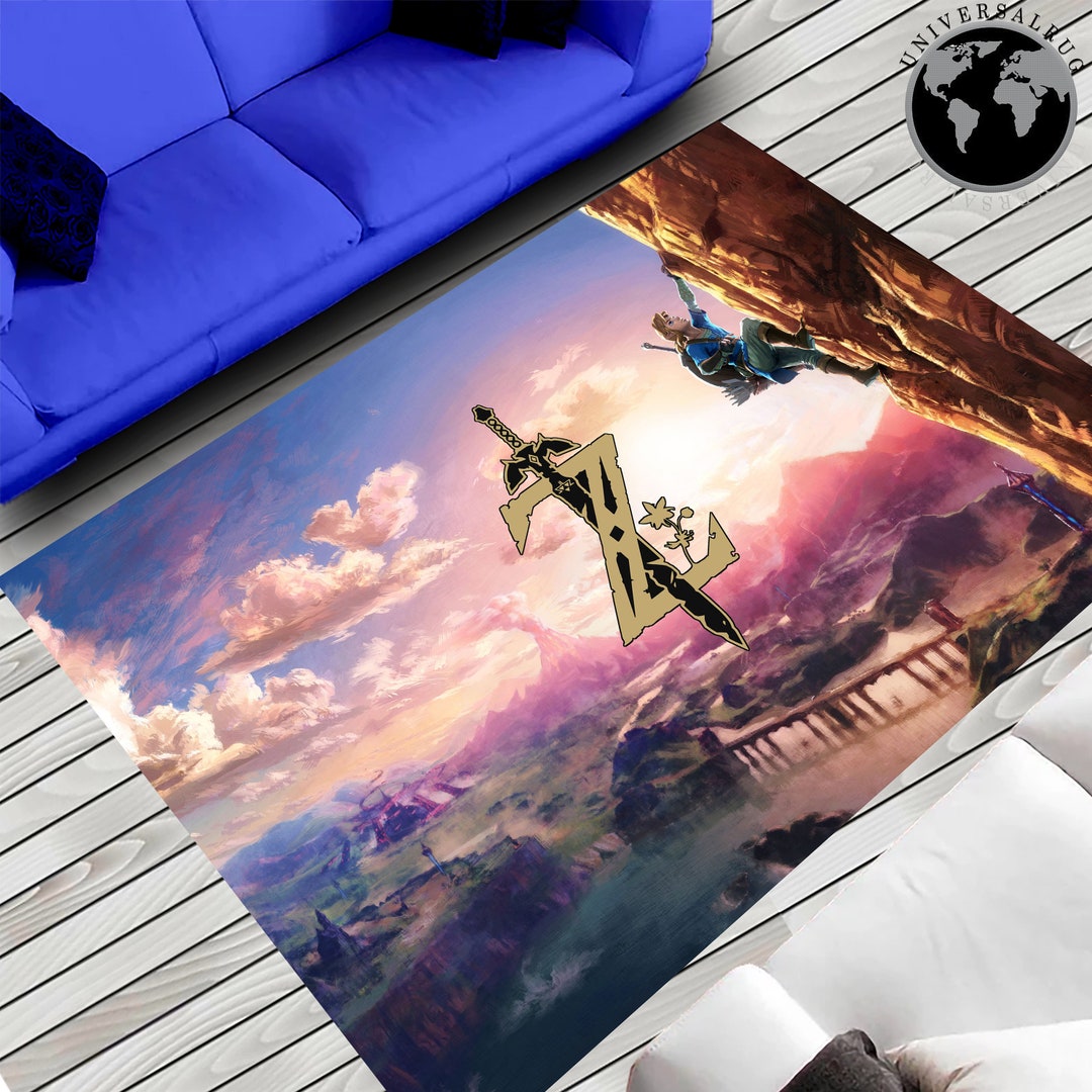 Zelda Themed Rug,zelda Rug,zelda,zelda Pattern Rug,legend of Zelda Rug ...