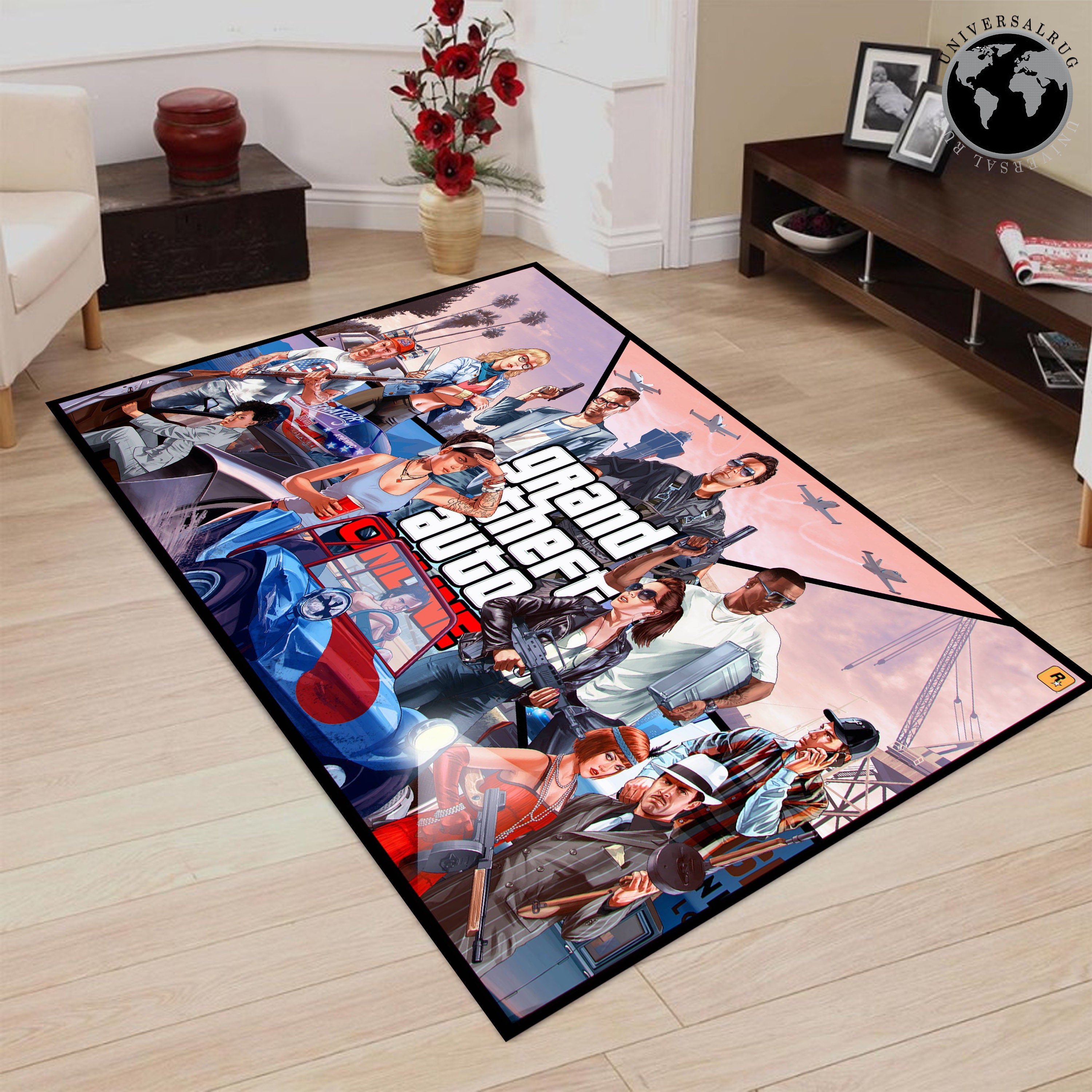 GTA, GTA Rug, Online Game Car Rug,gta Themed Rug, Popular Game Rug ...