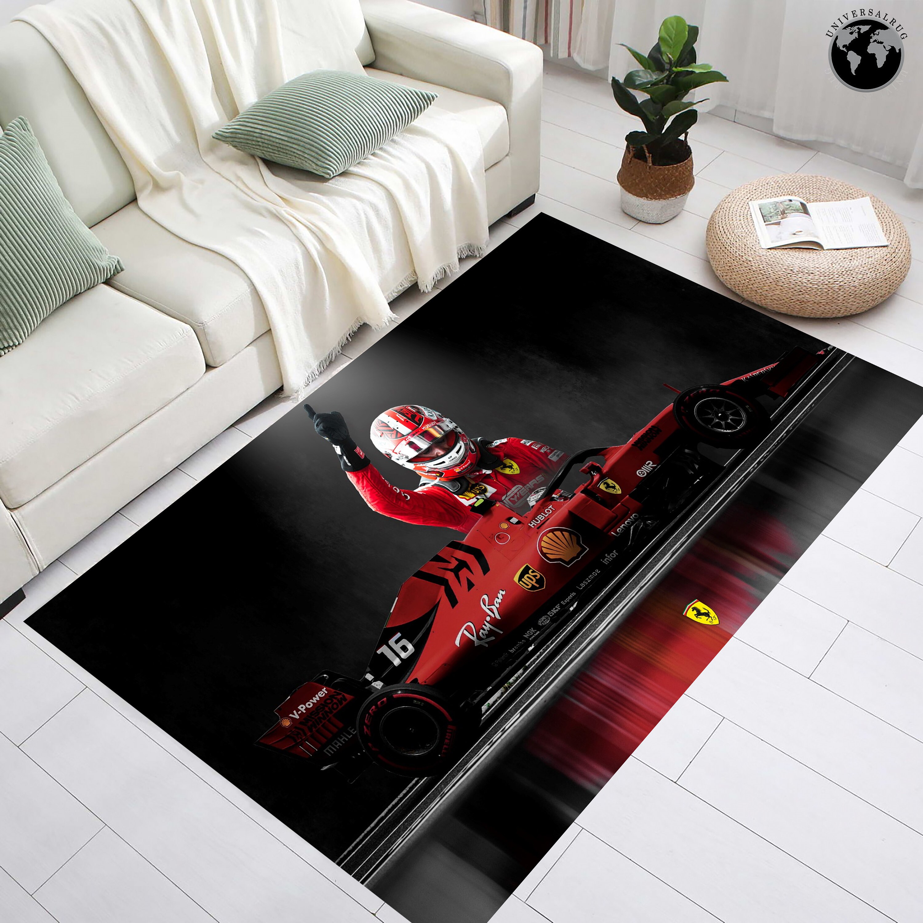 Charles Leclerc Rug, Formula 1 Rug, F1 Formula1 Rug, Motor Sport Rug ...