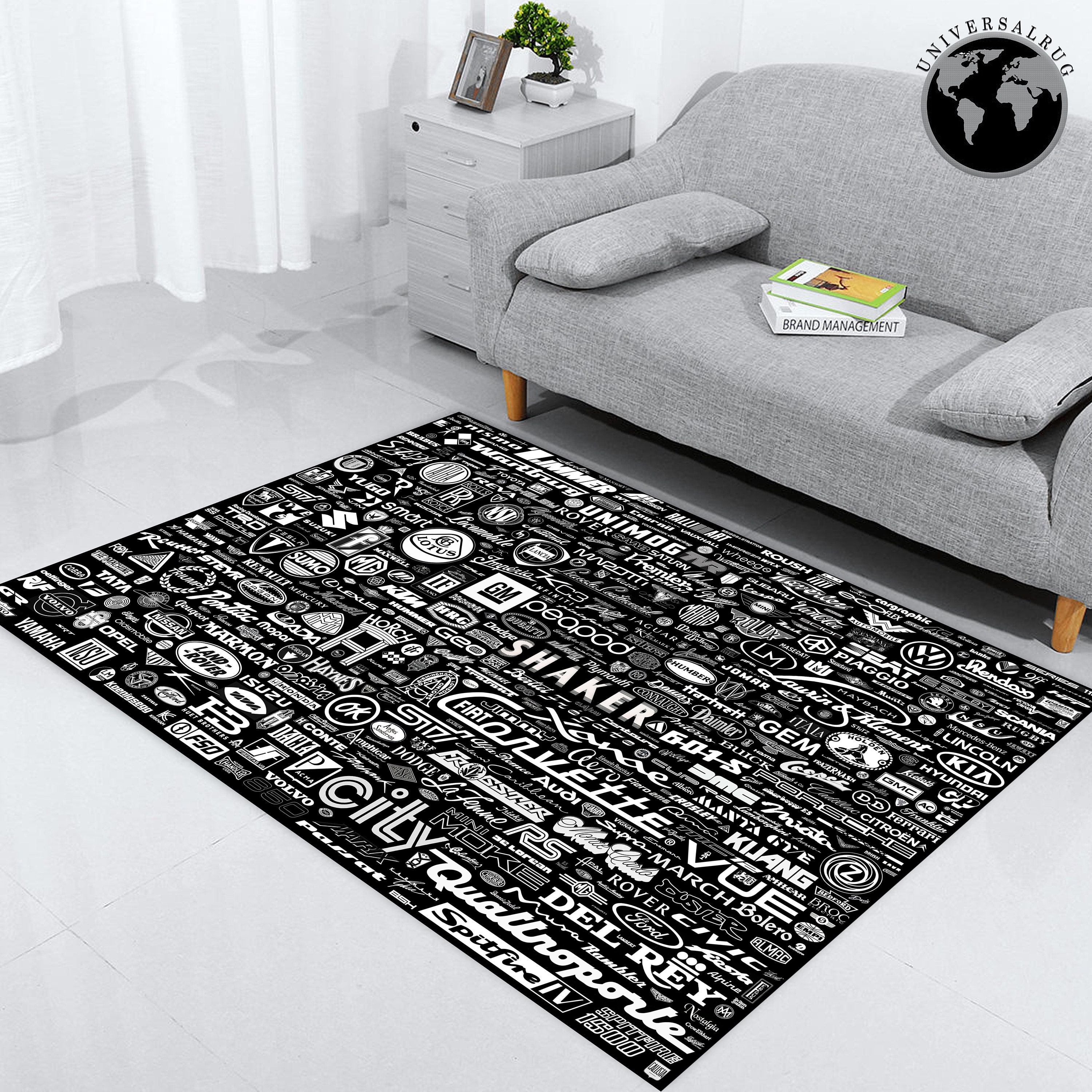 Car Rug, Logo Rug, Car Logo Rug, Personalized Rug, Aesthetic Rug, Area ...