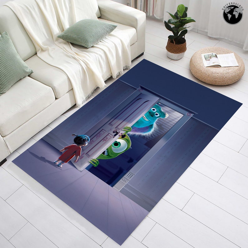 Monster Rug, Cartoon Monster Rug, Cartoon Rug, Cute Monster Rug, Alien ...