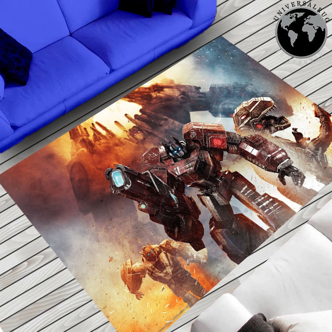 Transformes Rug, Optimus Rug, Movie Themed Area Rug, Dragon Runners ...