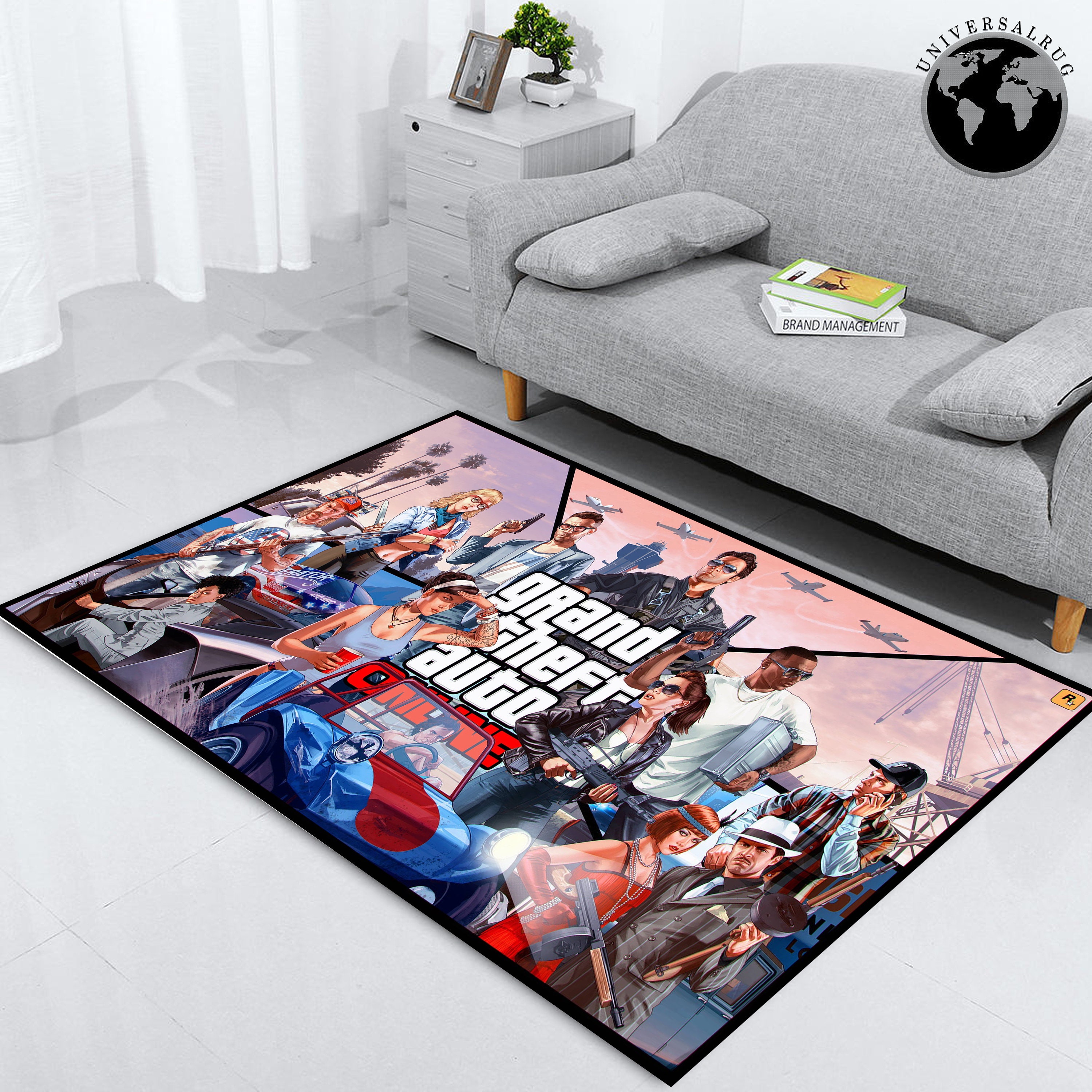 GTA, GTA Rug, Online Game Car Rug,gta Themed Rug, Popular Game Rug ...