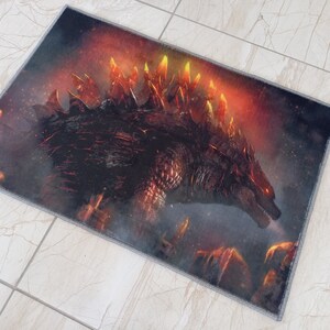 Godzilla Rug,godzilla Themed Rug,godzilla Design Rug,godzilla Pattern ...