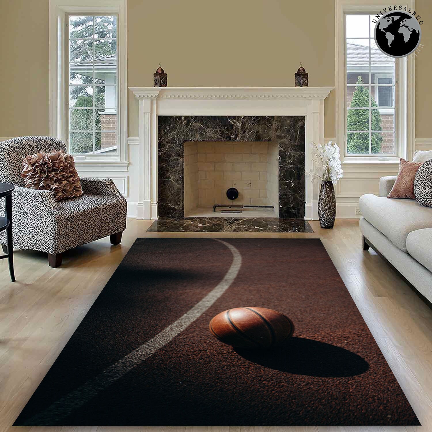 Basketball Court Rug, Basketball Fan Rug, Basketball Rug, Boys Room Rug ...