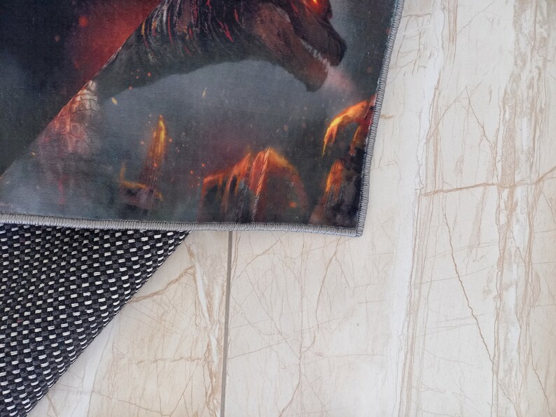 Godzilla Rug,godzilla Themed Rug,godzilla Design Rug,godzilla Pattern ...