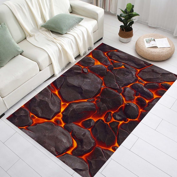 Floor is Lava Rug - Etsy