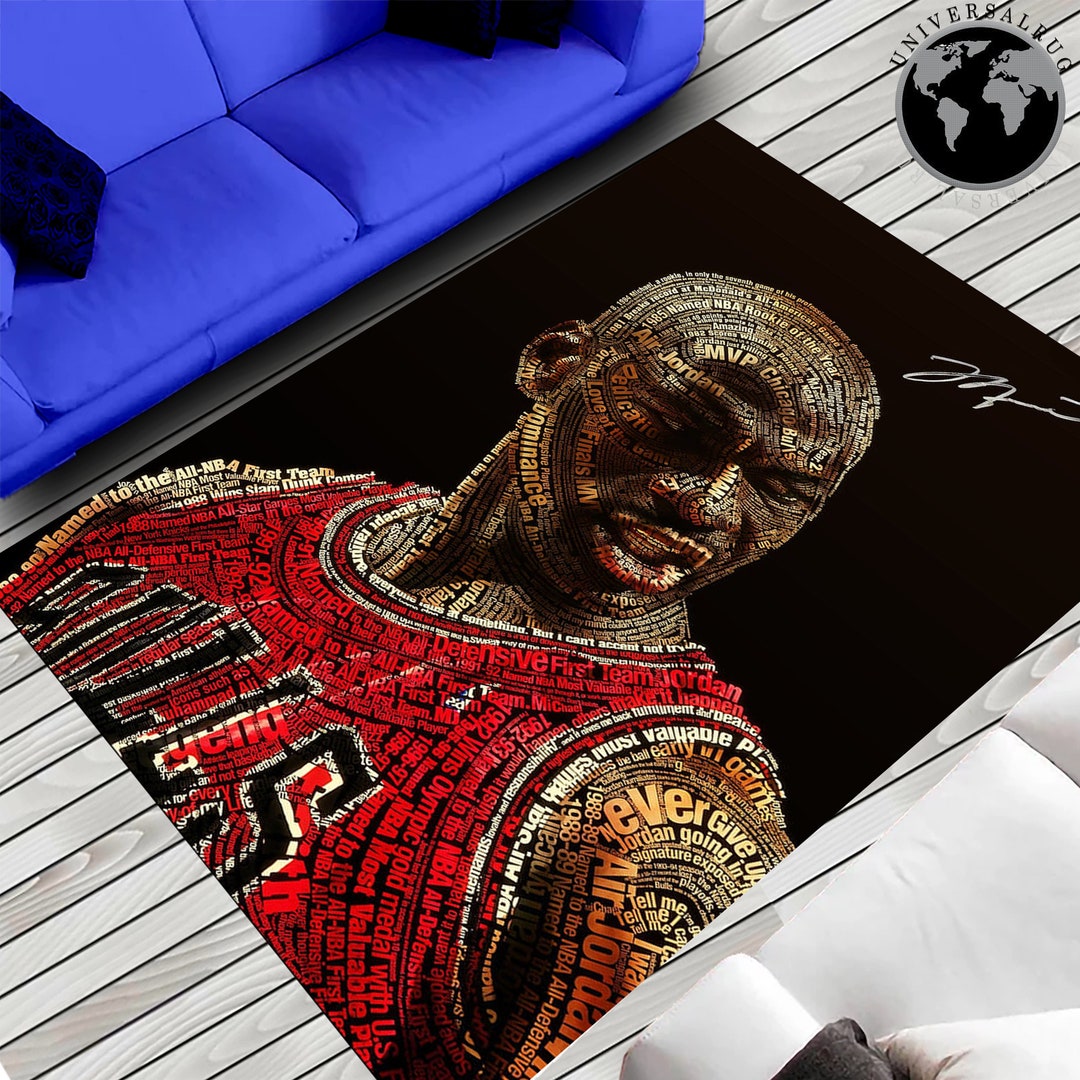 Michael Jordan Rug, Air Jordan Rug, SC 611 Michael Jordan Rug, NBA Rug ...