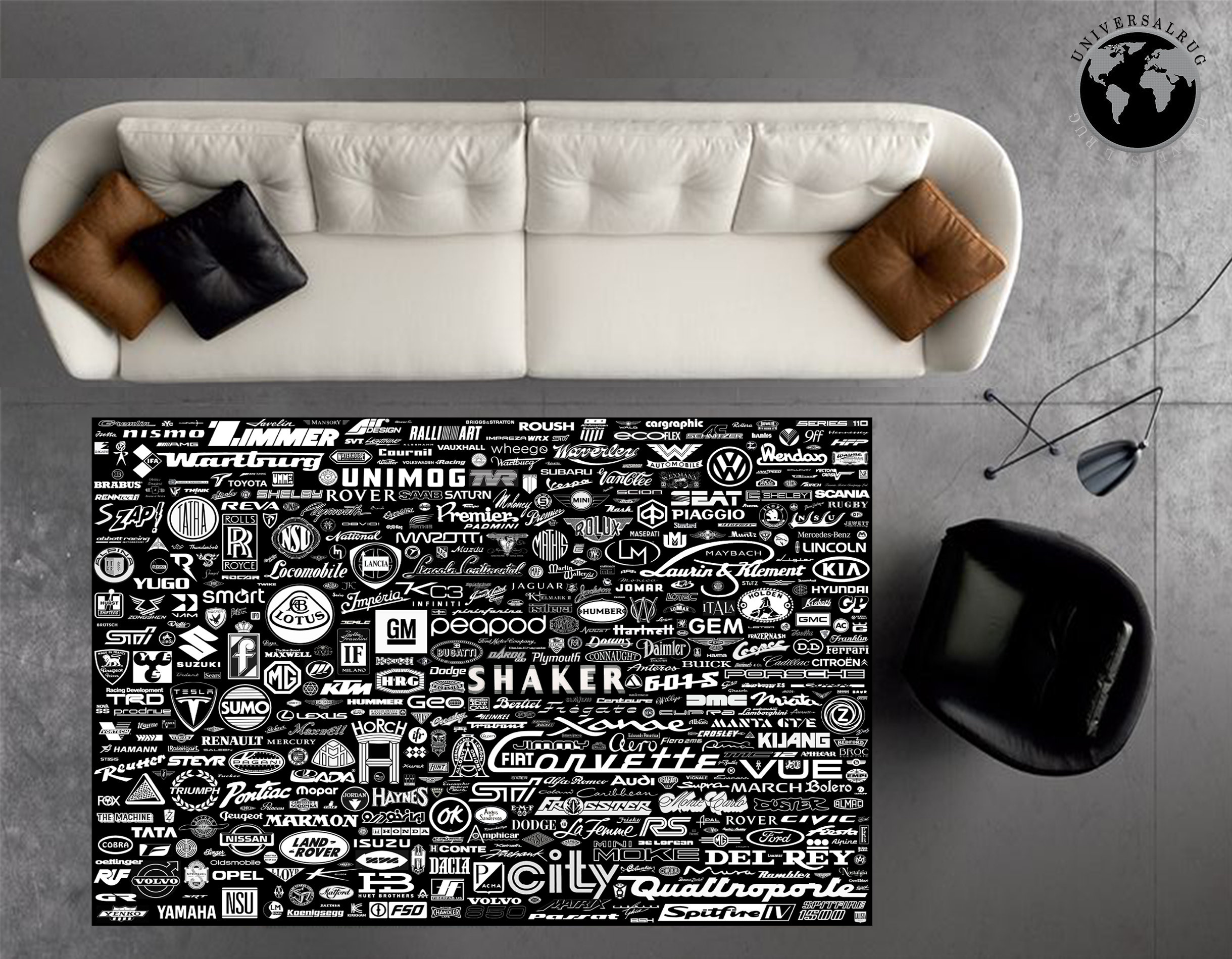 Car Rug, Logo Rug, Car Logo Rug, Personalized Rug, Aesthetic Rug, Area ...