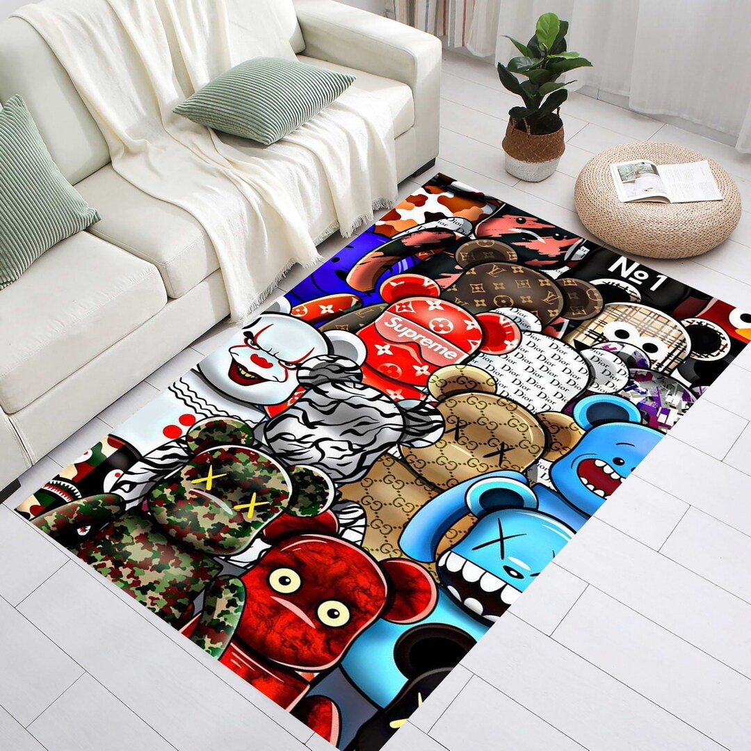 Kaws Rugkaws Artstreet Art Decorcool Sneaker Rug unique - Etsy