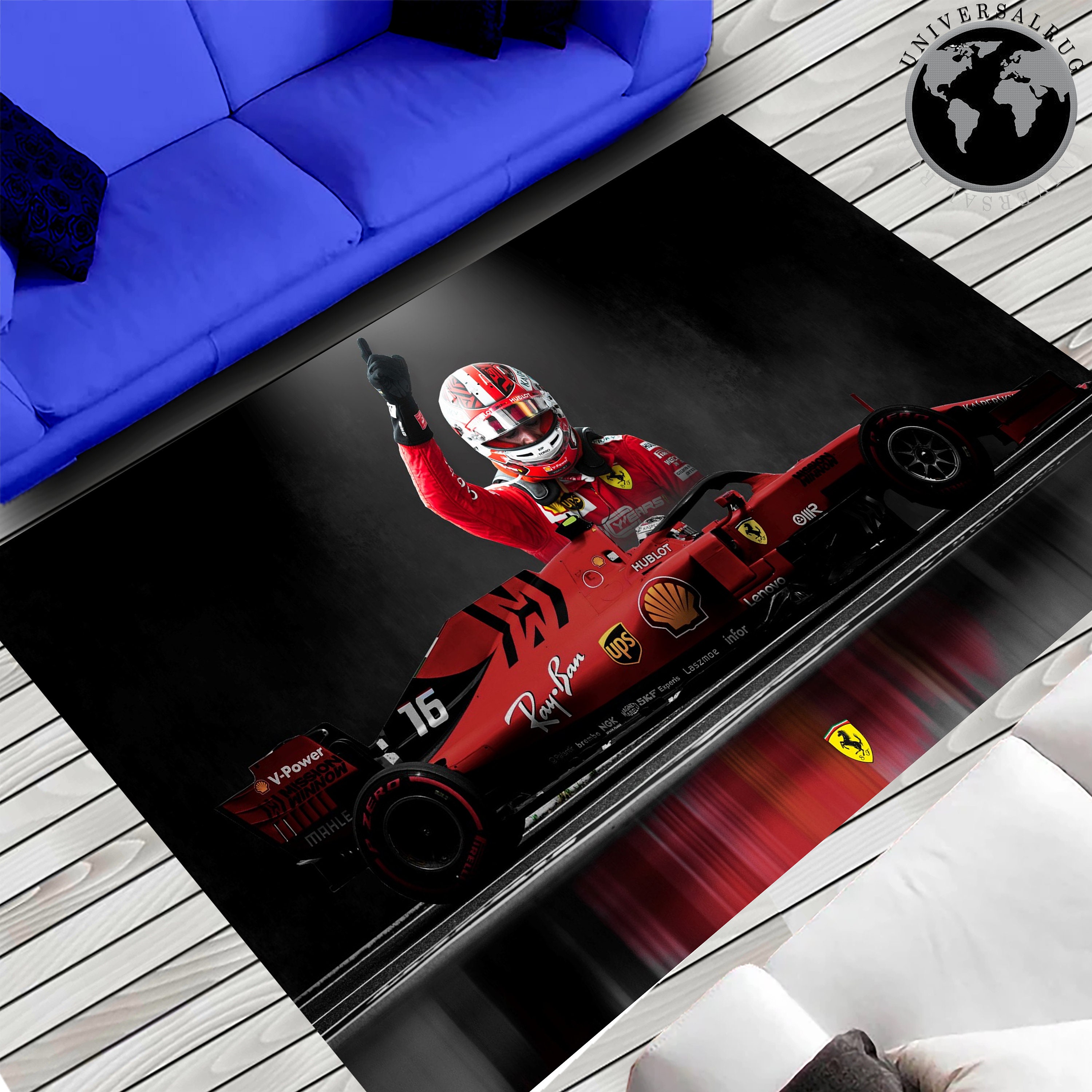 Charles Leclerc Rug, Formula 1 Rug, F1 Formula1 Rug, Motor Sport Rug ...