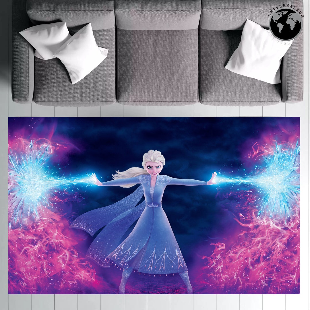 Elsa Rug, Power Rug, Princess Rug, Frozen Queen Rug, Queen Rug, Girls ...