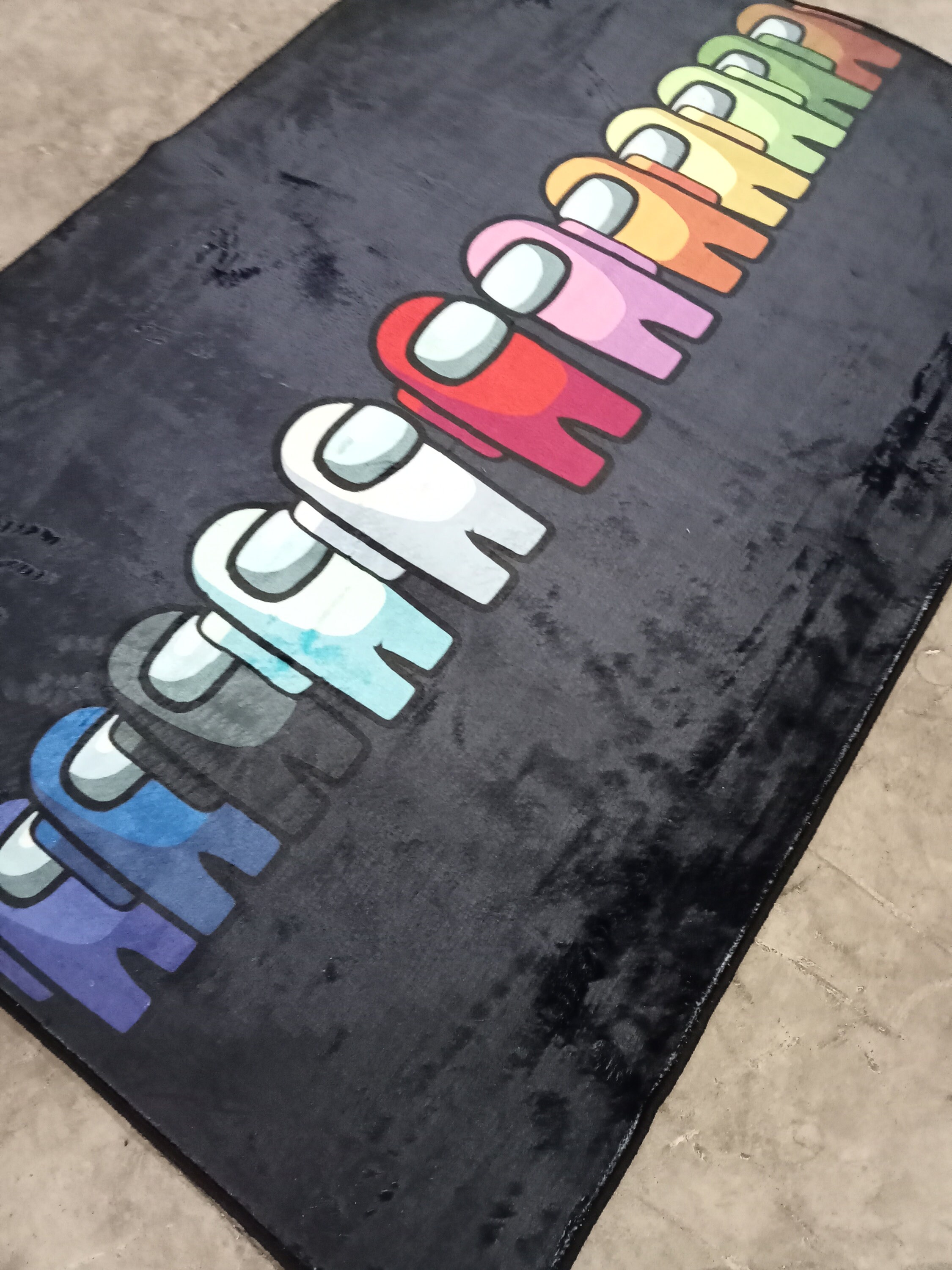 Online Game Patterned Rug,286 Among Us Rug, Among Us Series Rug, Teen ...