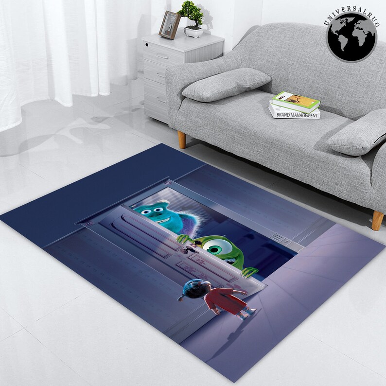 Monster Rug, Cartoon Monster Rug, Cartoon Rug, Cute Monster Rug, Alien ...
