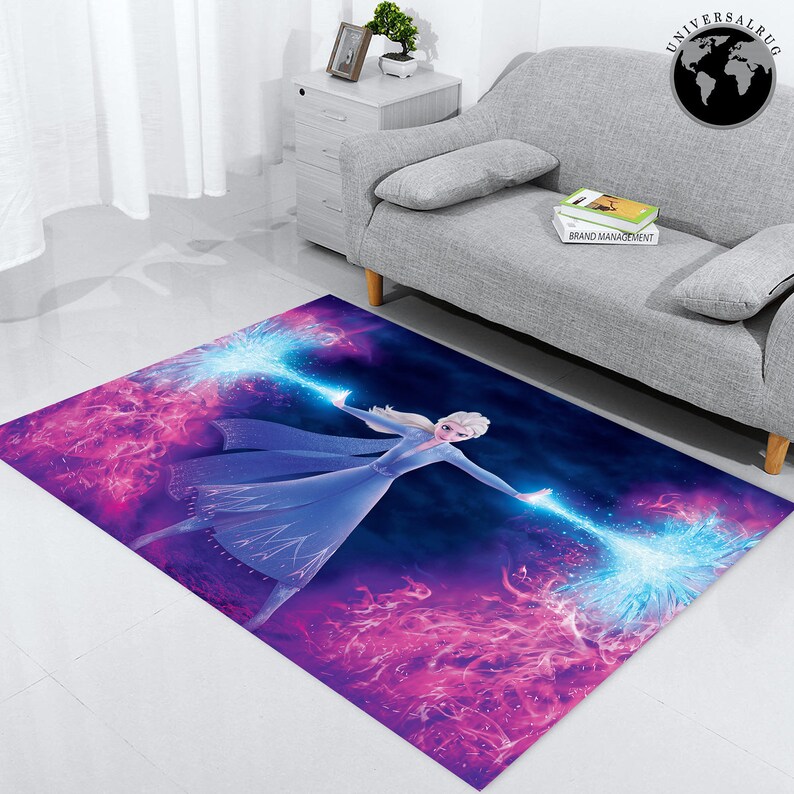 Elsa Rug, Power Rug, Princess Rug, Frozen Queen Rug, Queen Rug, Girls ...