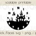 Halloween Clock Face SVG PNG PDF - Etsy