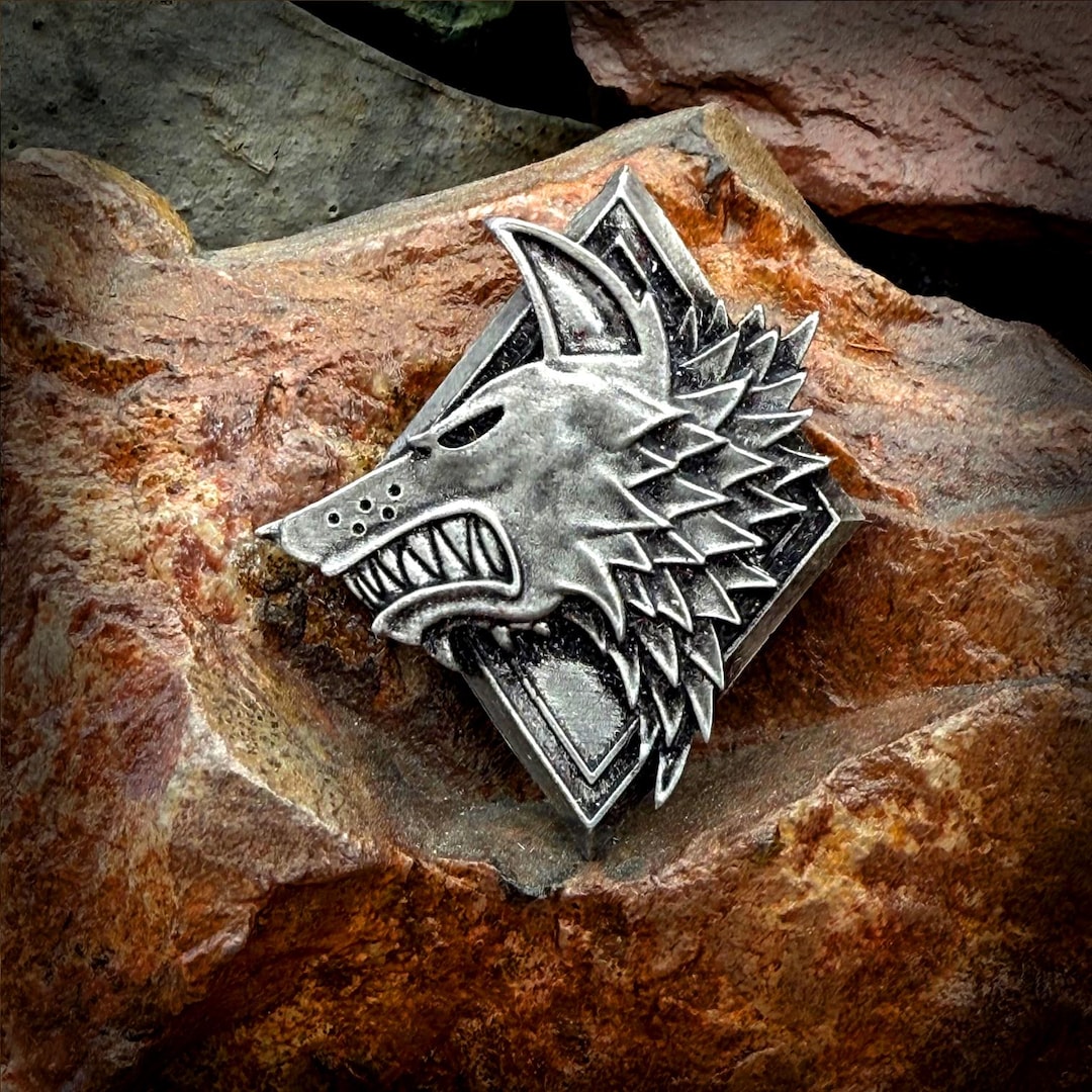 Wolf Head Pin - Etsy