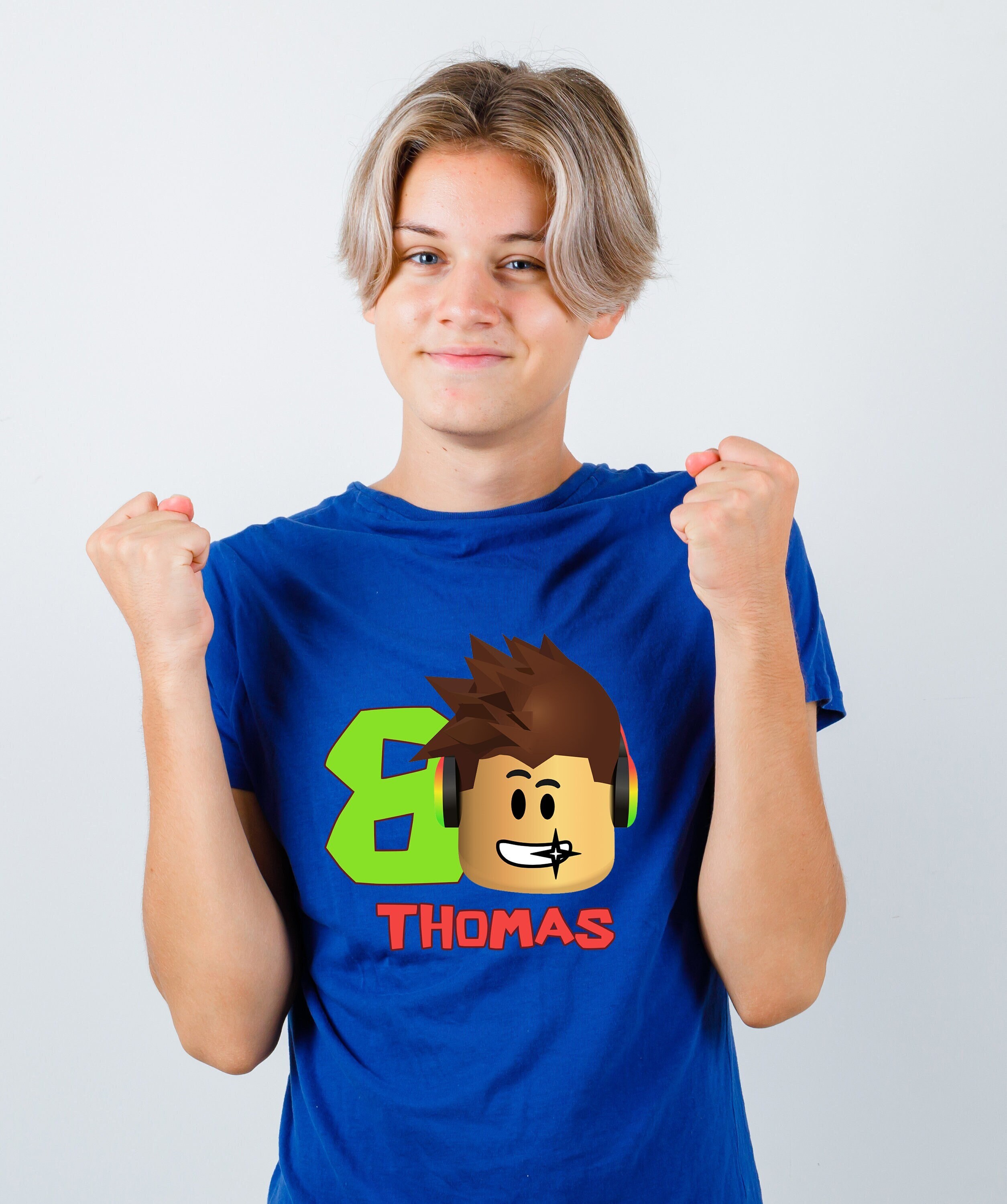 Roblox Birthday Boy Shirt, Roblox Birthday Party Theme, Personalized ...