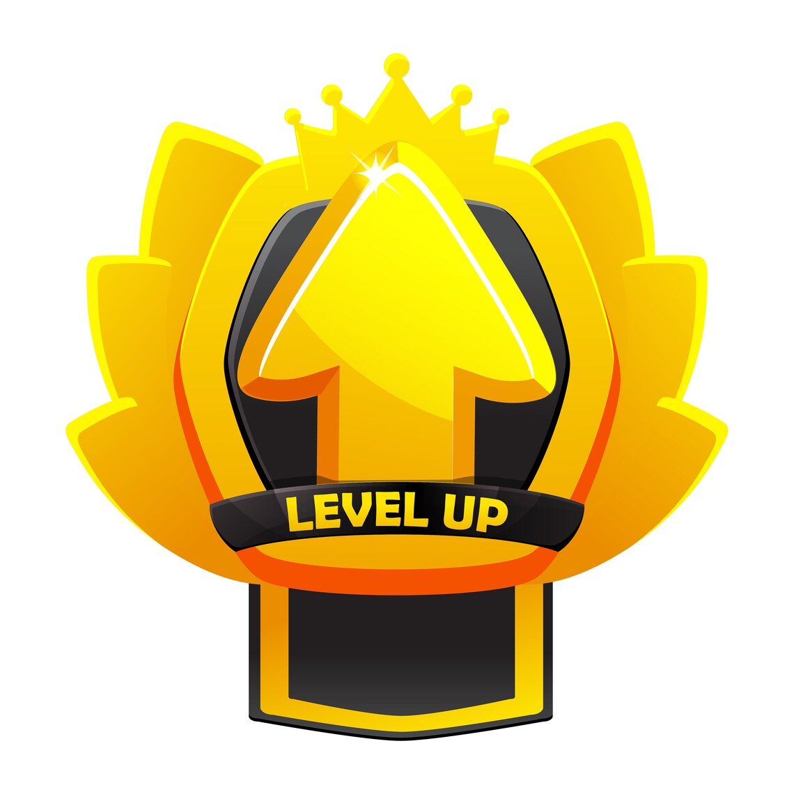 Level up Awards. UI Game Badge Icons. Medals Set Vector Images for a 2D Game. - Etsy