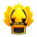 Level up Awards. UI Game Badge Icons. Medals Set Vector Images for a 2D ...