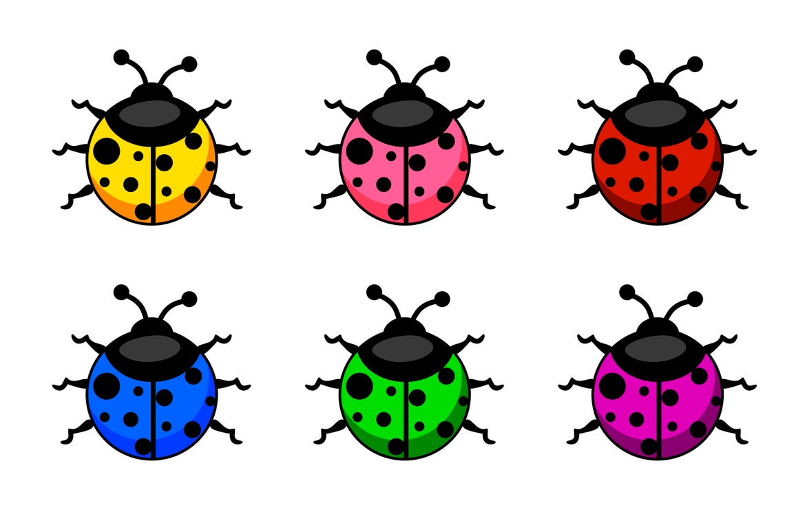 Cartoon Ladybug Alphabet and Numbers. Education Cards Kids. Seamless ...