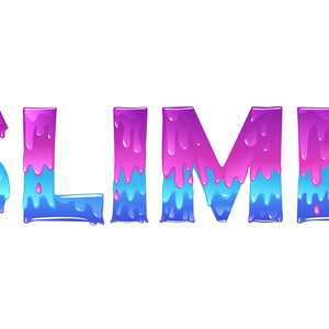 Vector Slime Cartoon Numbers, Figures From 0 to 10. Slime Font Type ...