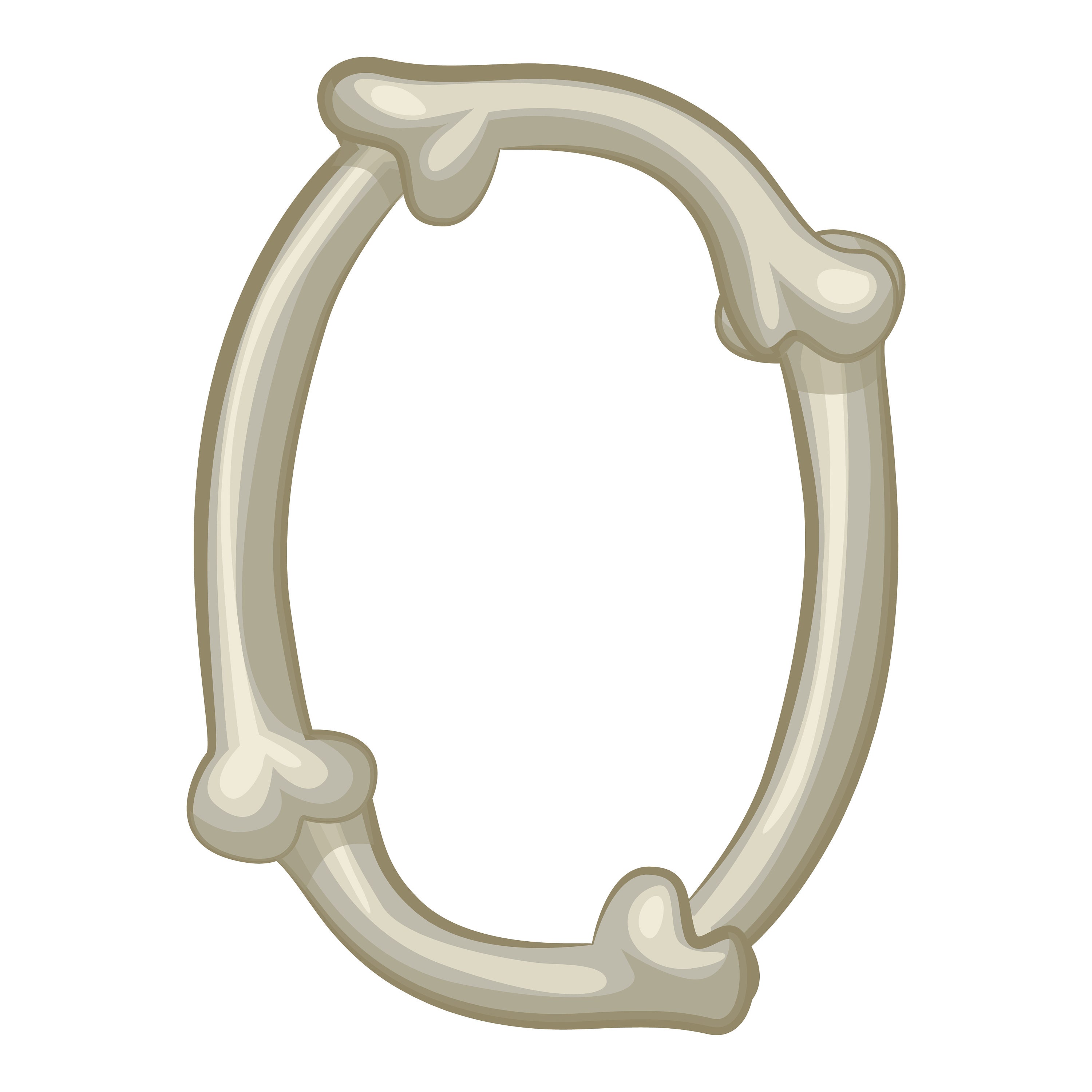 Bones Numbers Vector Digits. Cartoon Isolated Numbers Bonus - Etsy