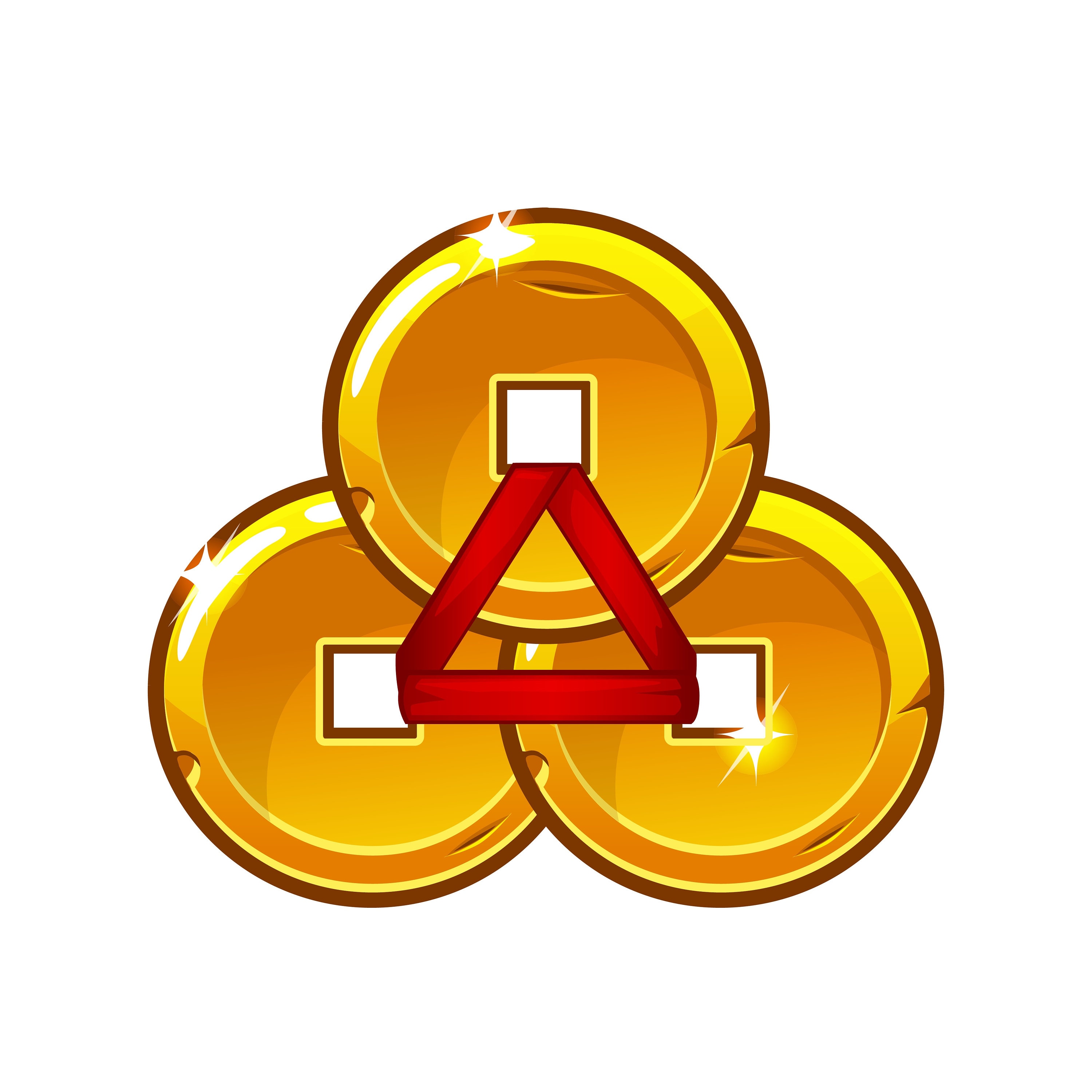 Chinese Blessing Coins Represent Good Luck or Fortune. Chinese Symbols ...