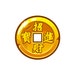 Chinese Blessing Coins Represent Good Luck or Fortune. Chinese Symbols ...