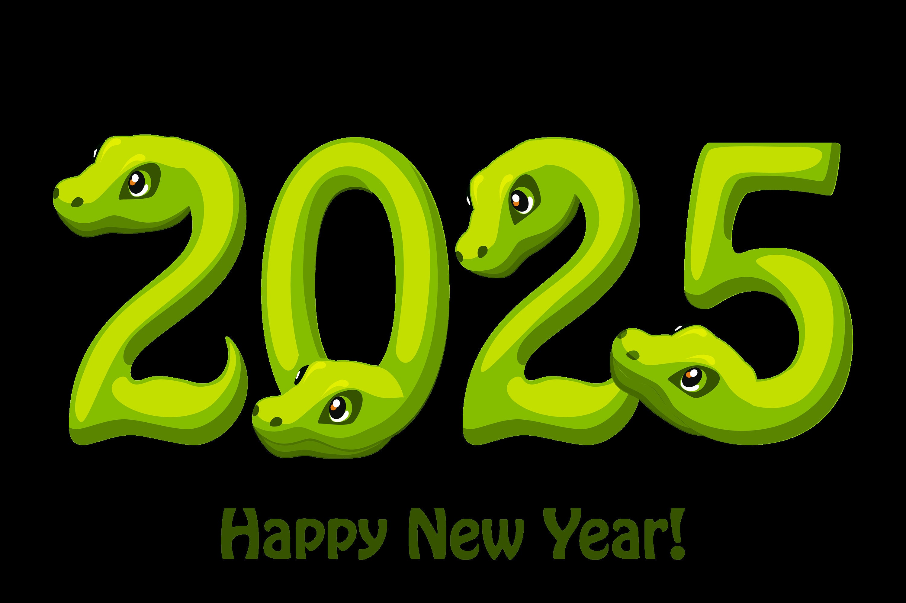 Snake Set of Numbers. Symbol 2025 Year for Chinese Calendar - Etsy