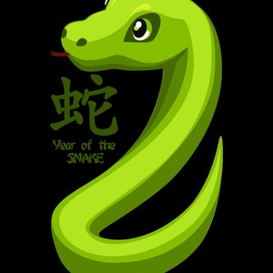 Snake Set of Numbers. Symbol 2025 Year for Chinese Calendar - Etsy