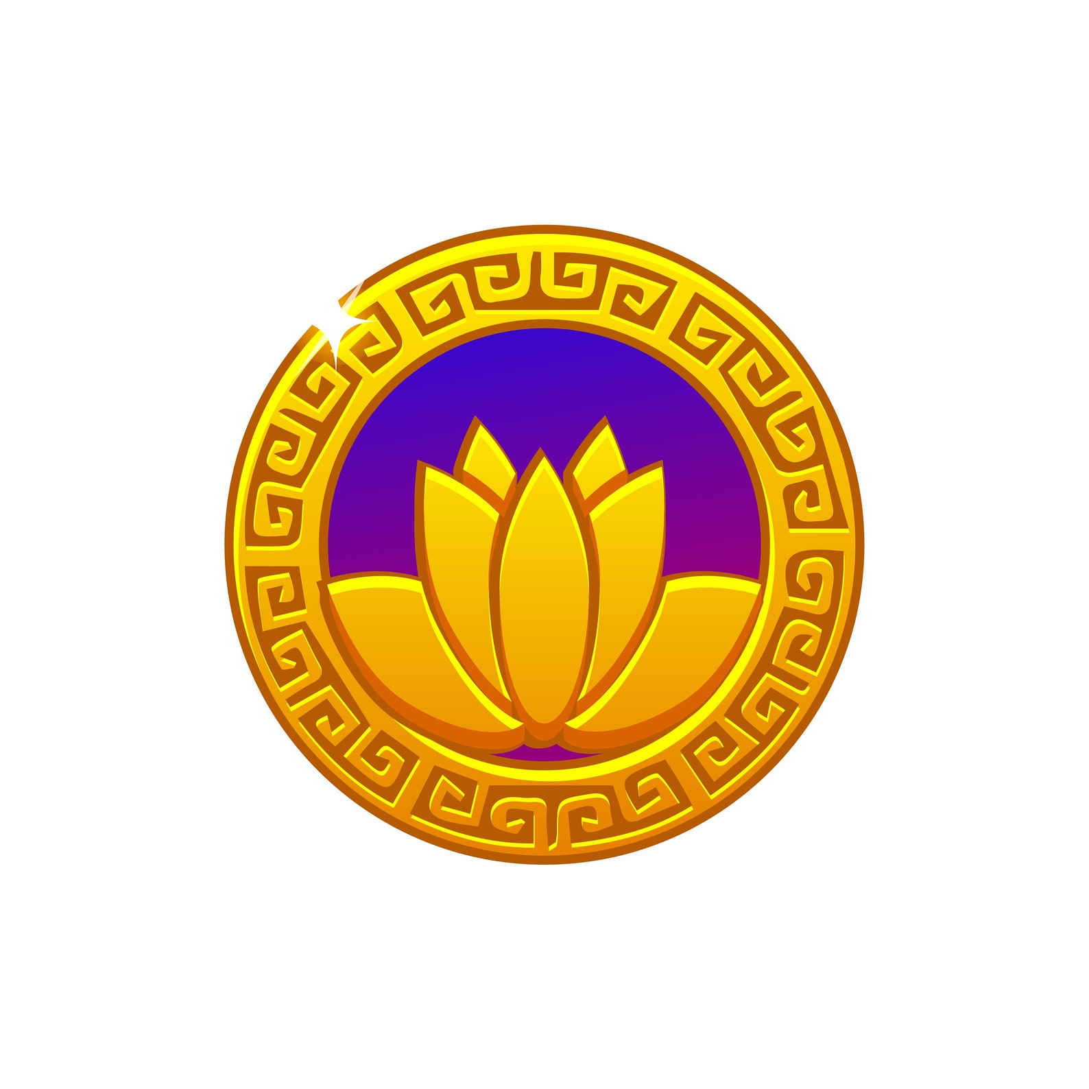 Chinese Blessing Coins Represent Good Luck or Fortune. Chinese Symbols ...