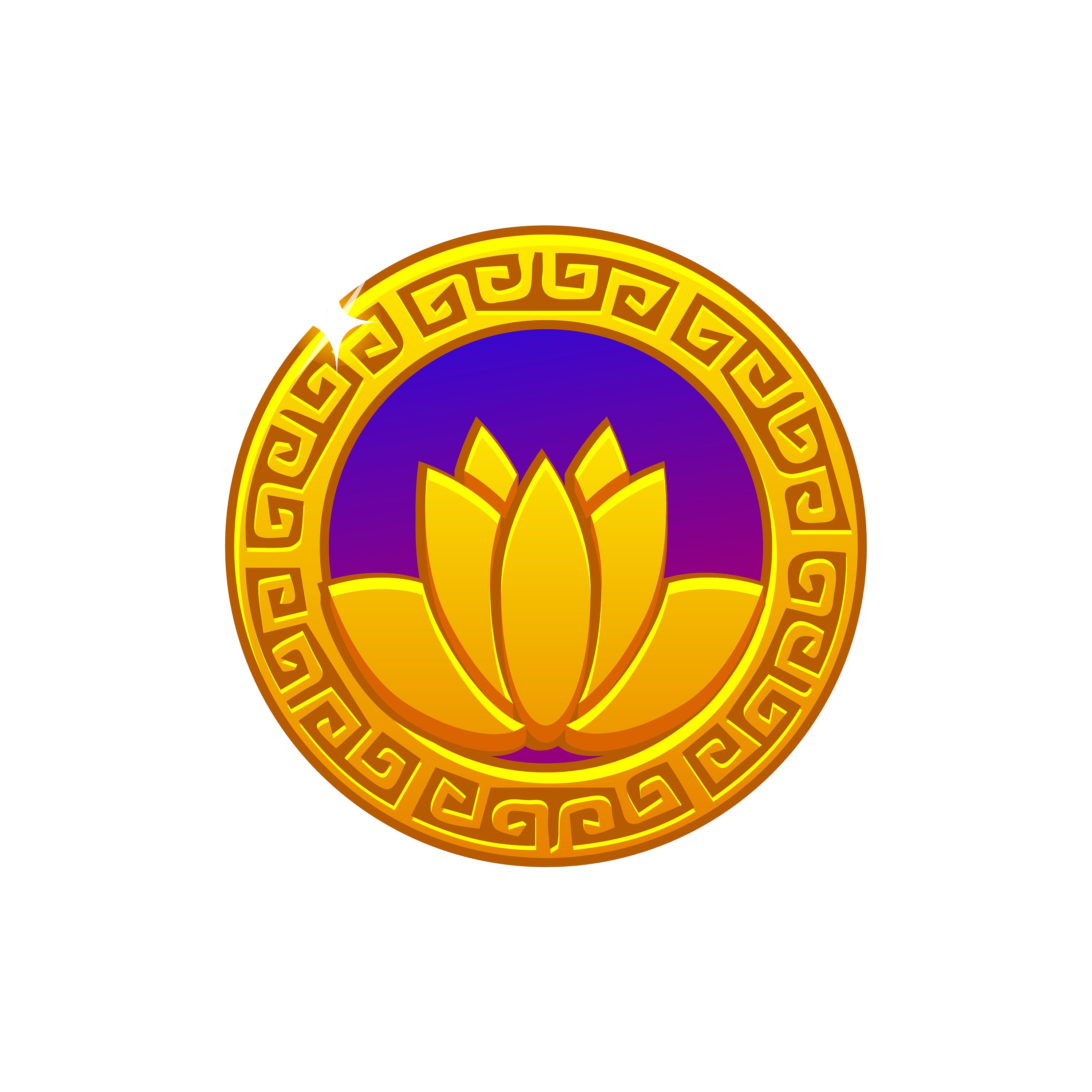 Chinese Blessing Coins Represent Good Luck or Fortune. Chinese Symbols ...