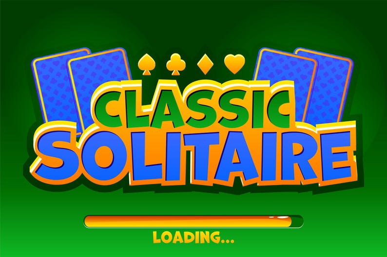 Classic Solitaire Game UI. Set of Cartoon Poker Playing Cards - Etsy