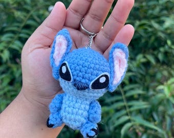 Blue Stitch Keychain/ Crochet Keychain /handmade - Etsy