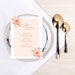 Flower Menu | Flower Menu Template | Garden Party Menu | Wedding Menu ...