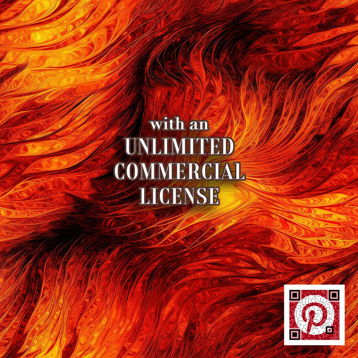 Fire Seamless Pattern Pack - Elemental Digital Art, Flaming Digital ...
