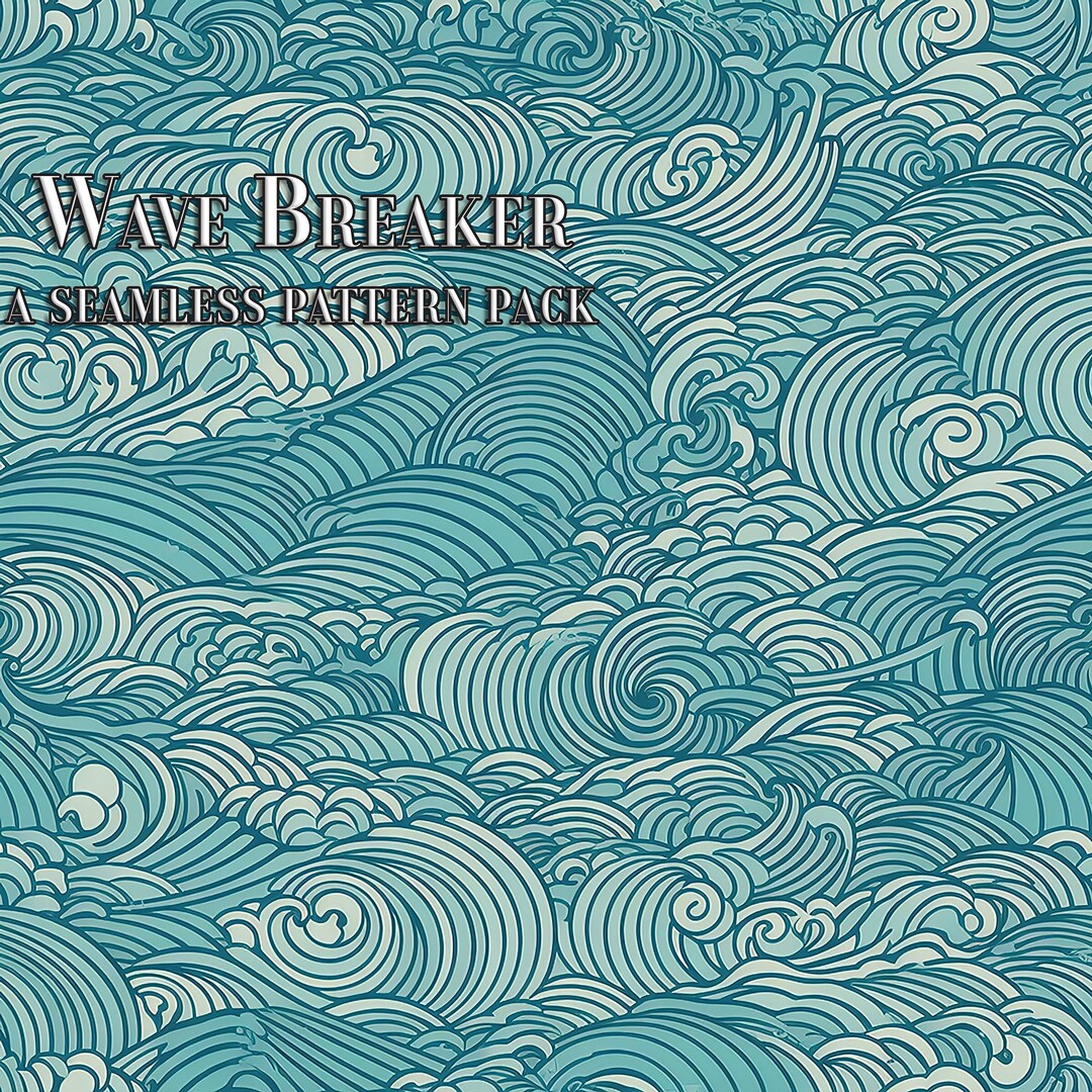 Watercolor Waves - A Seamless Digital Paper Pack | Scrapbooking ...