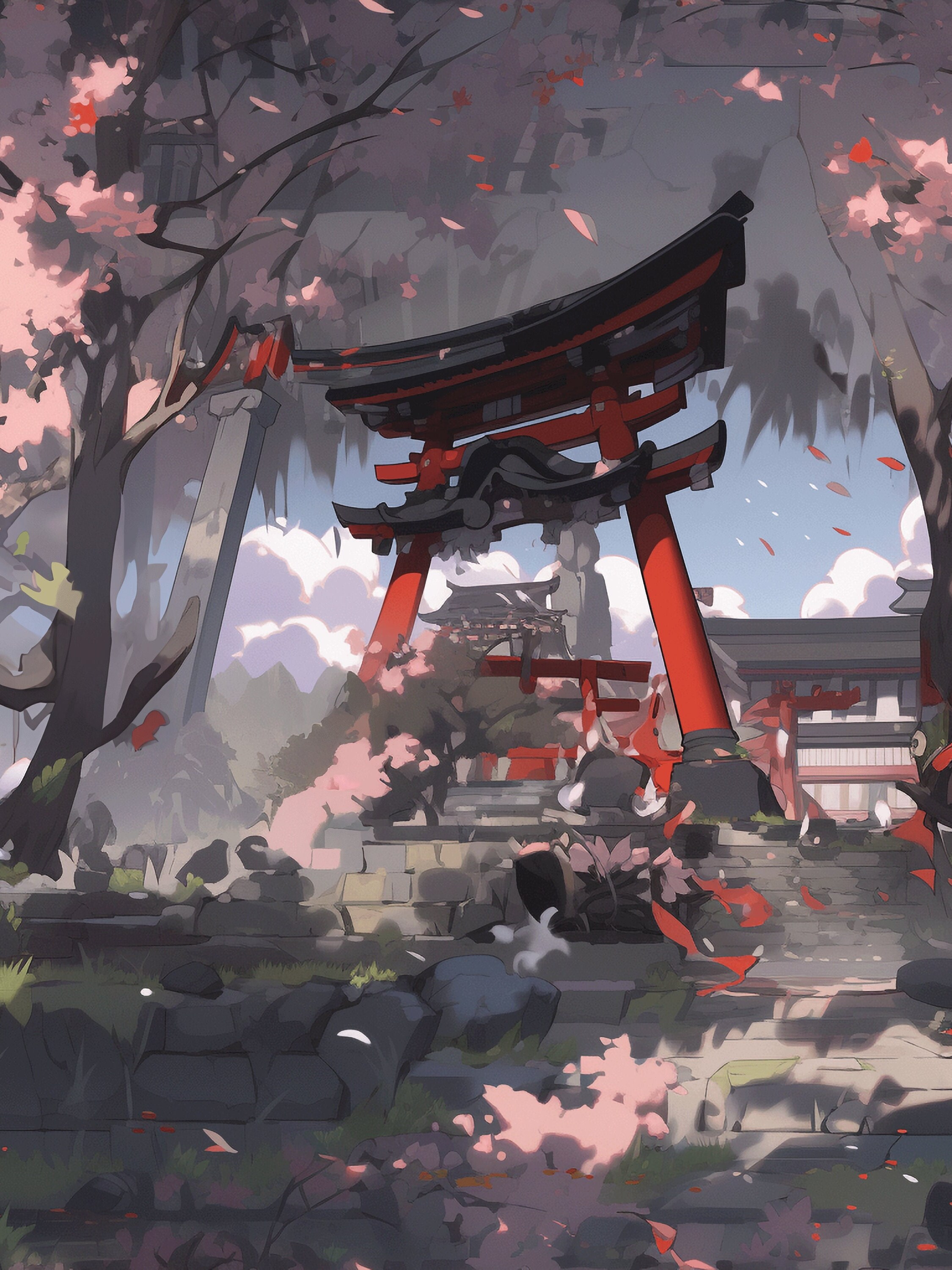 Okami Torii Gate Seamless Pattern 12 Pack - Etsy
