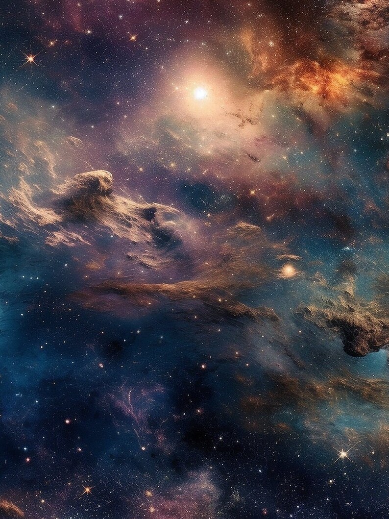 Celestial Printable Paper, Digital Download, Instant Download, PNG ...