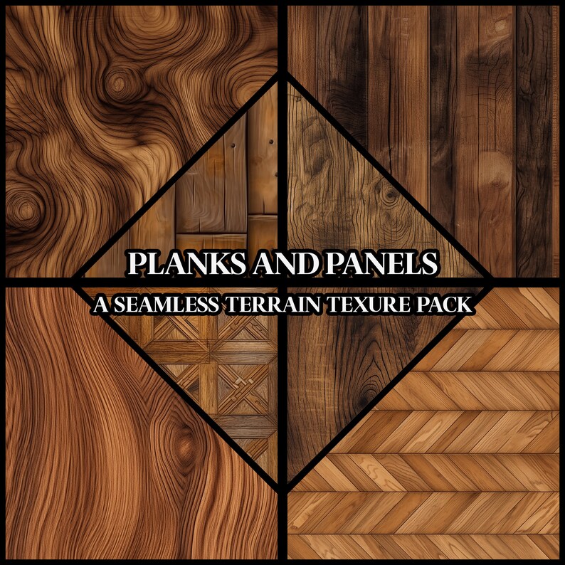 Planks and Panels Wood Seamless Terrain Texture Pack - Etsy